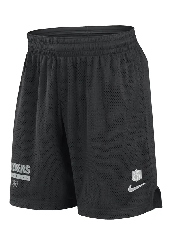 Nike Las Vegas Raiders Sideline Dri-fit Nfl Shorts - Black
