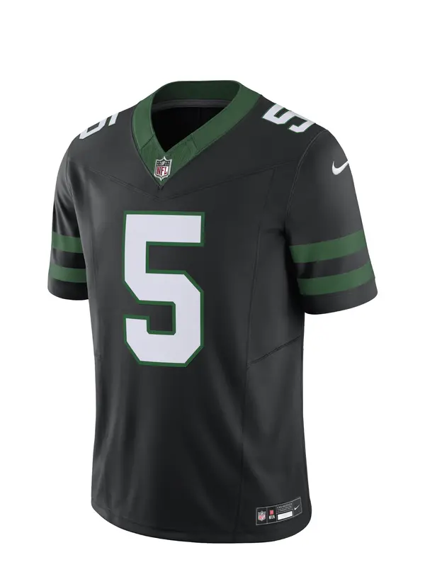 Nike Garrett Wilson New York Jets Dri-fit Nfl Limited Football Jersey - Black