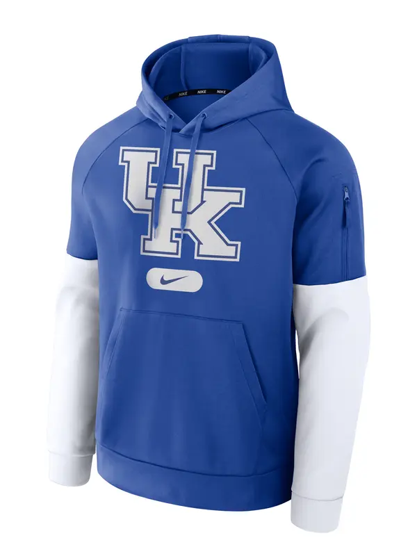 Nike Kentucky Wildcats Therma College Pullover Hoodie - Blue