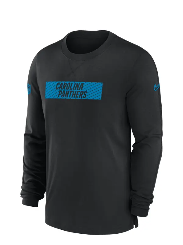 Nike Carolina Panthers Sideline Player Team Issue Long-sleeve Top - Black