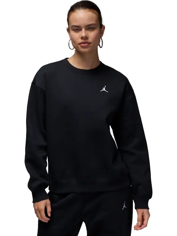 JORDAN Brooklyn Fleece Crew-neck Sweatshirt - Black