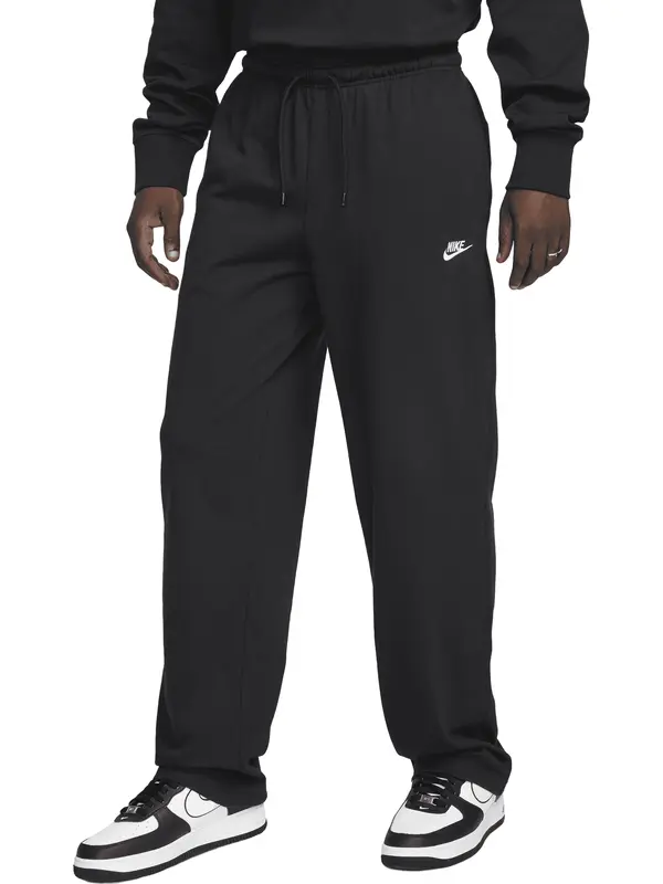 Nike Sportswear Club Knit Open-hem Pants - Black