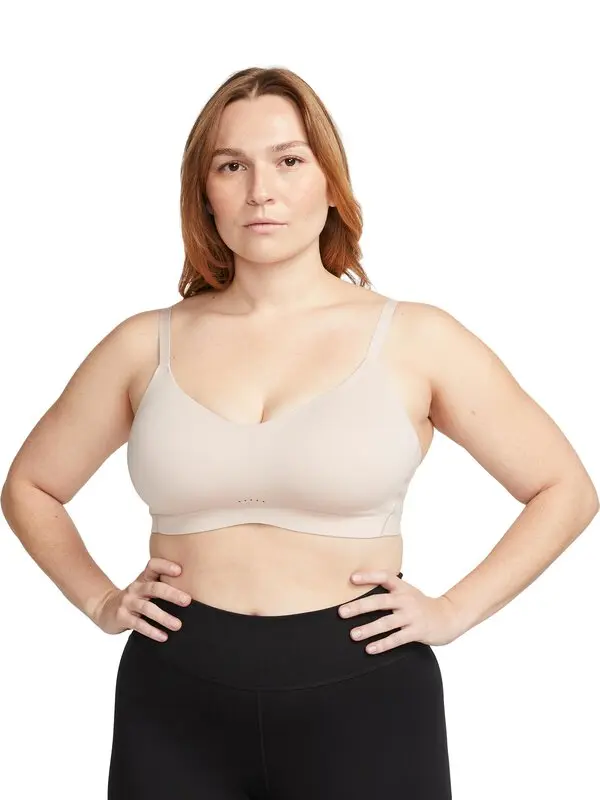 Nike Alate Minimalist Light-support Padded Sports Bra - Brown