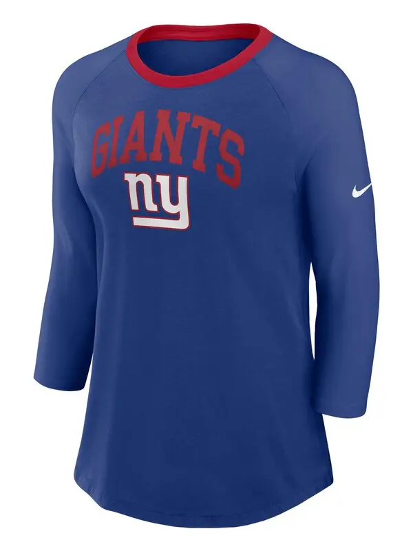 Nike New York Giants Nfl 3/4-sleeve T-shirt - Blue