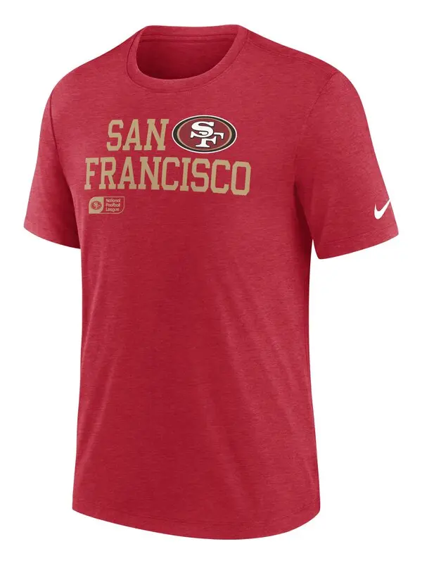 Nike San Francisco 49ers Overlap Lockup Nfl T-shirt - Red