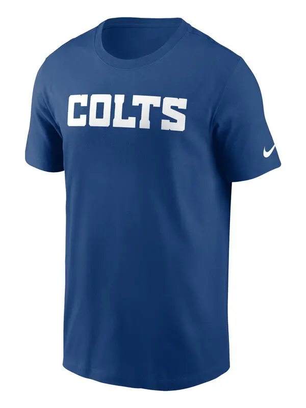 Nike Indianapolis Colts Primetime Wordmark Essential Nfl T-shirt - Blue