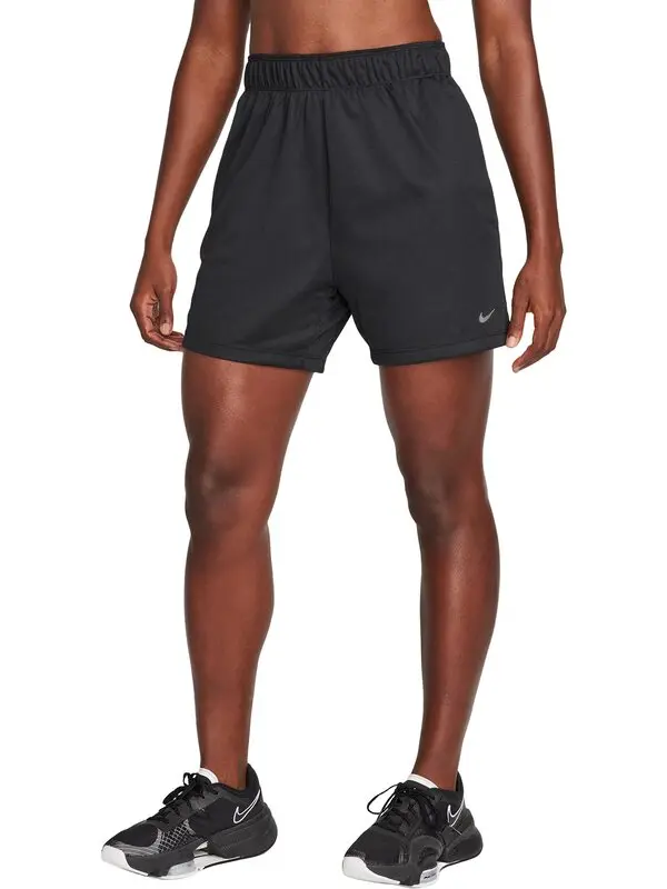 Nike Attack Dri-fit Fitness Mid-rise 5" Unlined Shorts - Black