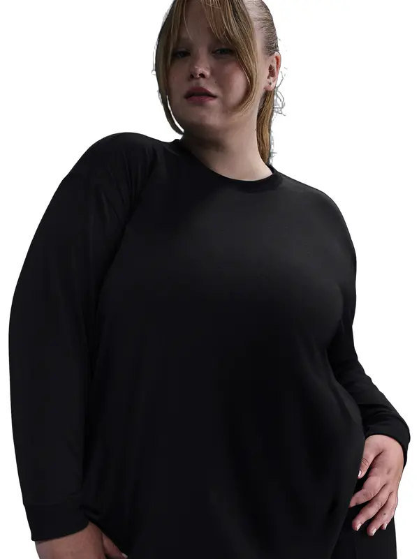 Nike Relaxed Dri-fit Long-sleeve Top - Black