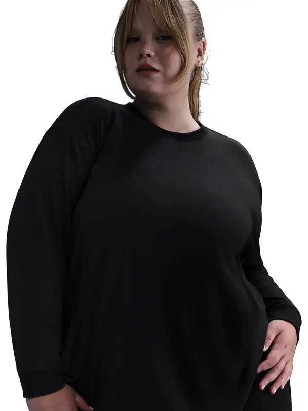 Nike Relaxed Dri-fit Long-sleeve Top - Black