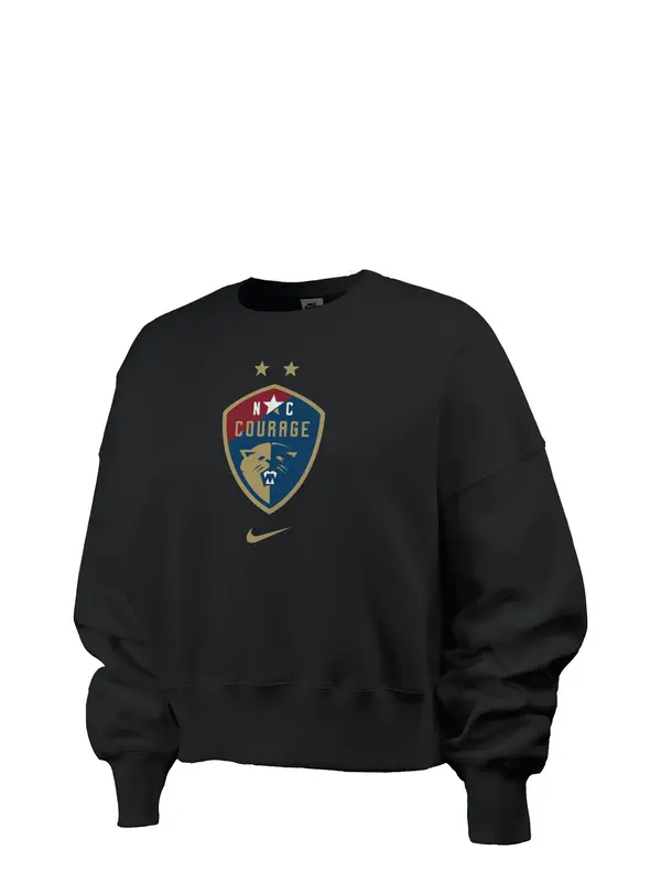 Nike North Carolina Courage Nwsl Crew-neck Sweatshirt - Black