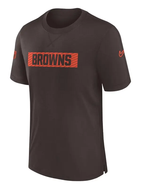 Nike Cleveland Browns Sideline Player Dri-fit Nfl T-shirt - Brown
