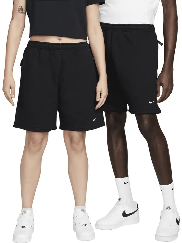 Nike Solo Swoosh Fleece Shorts - Black