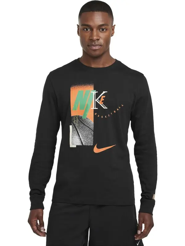 Nike Long-sleeve Basketball T-shirt - Black