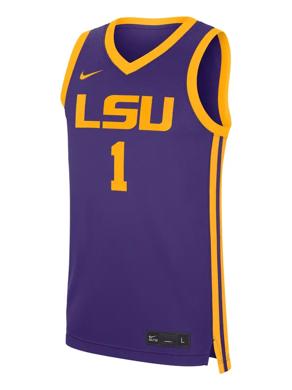 Nike Lsu Tigers Replica College Basketball Jersey - Purple
