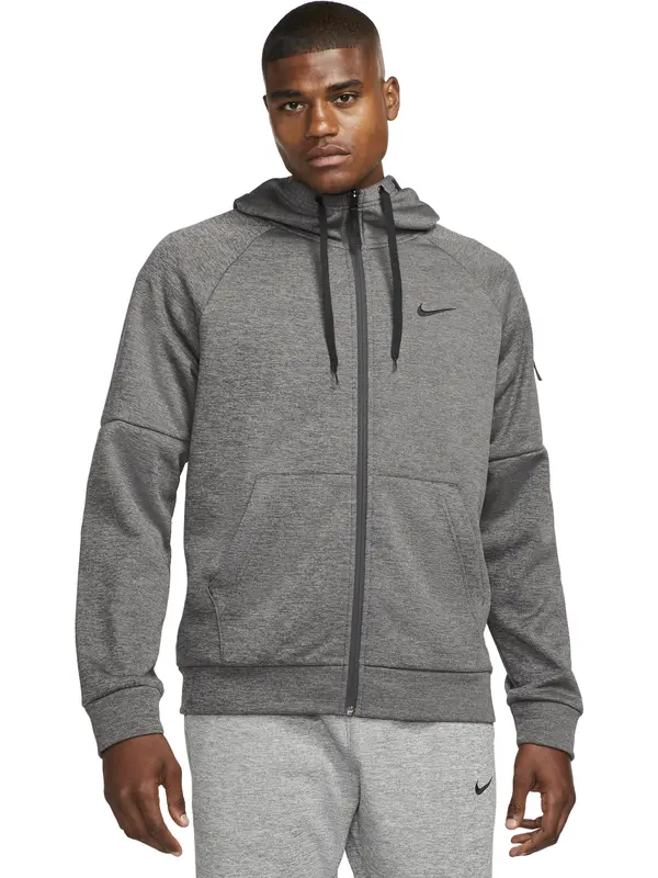 Nike Therma Therma-fit Full-zip Fitness Top - Grey