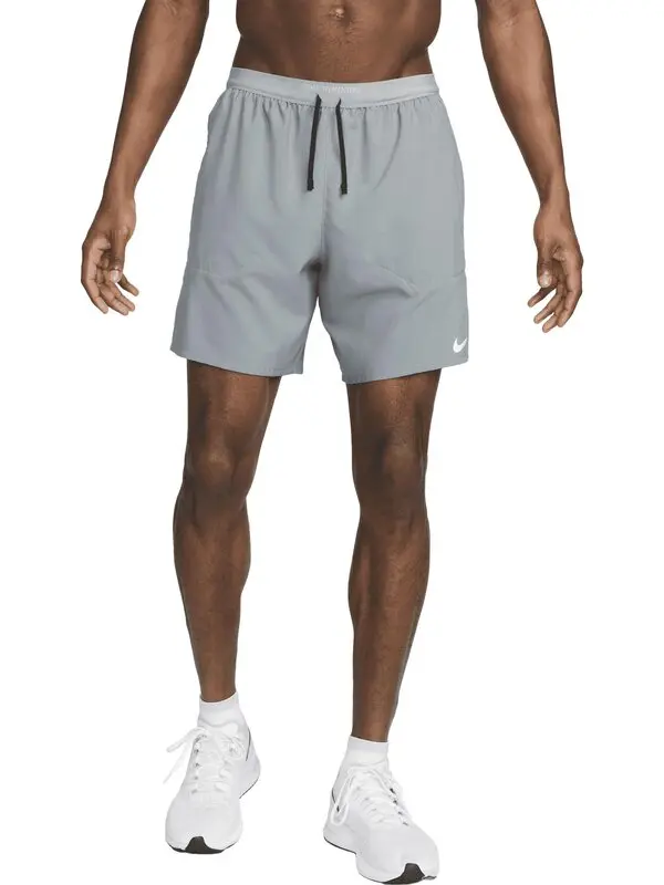 Nike Stride Dri-fit 7" 2-in-1 Running Shorts - Grey