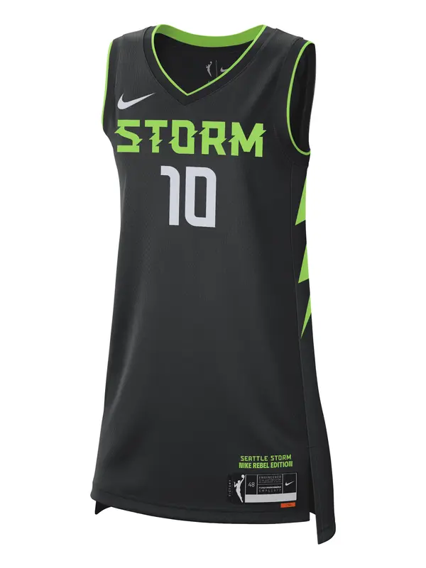 Nike Sue Bird Seattle Storm 2024 Rebel Edition Dri-fit Wnba Victory Jersey - Black