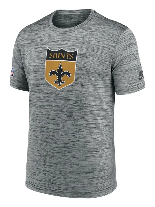 Nike New Orleans Saints Sideline Velocity Dri-fit Nfl T-shirt - Grey