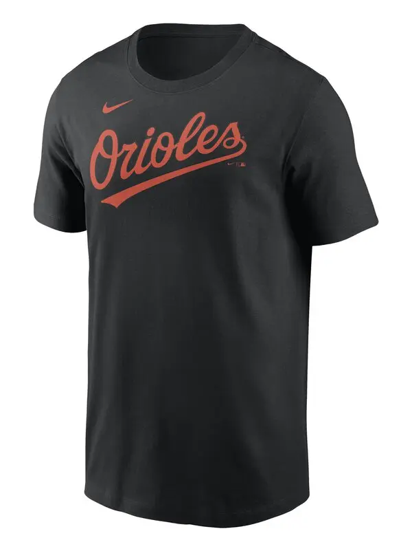 Nike Baltimore Orioles Fuse Wordmark Mlb T-shirt - Black
