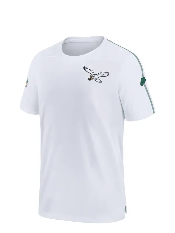 Nike Philadelphia Eagles Sideline Coach Dri-fit Nfl Top - White