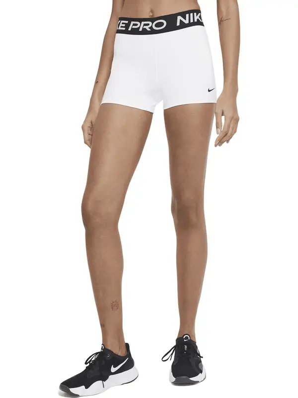Nike Pro 3" Shorts - White