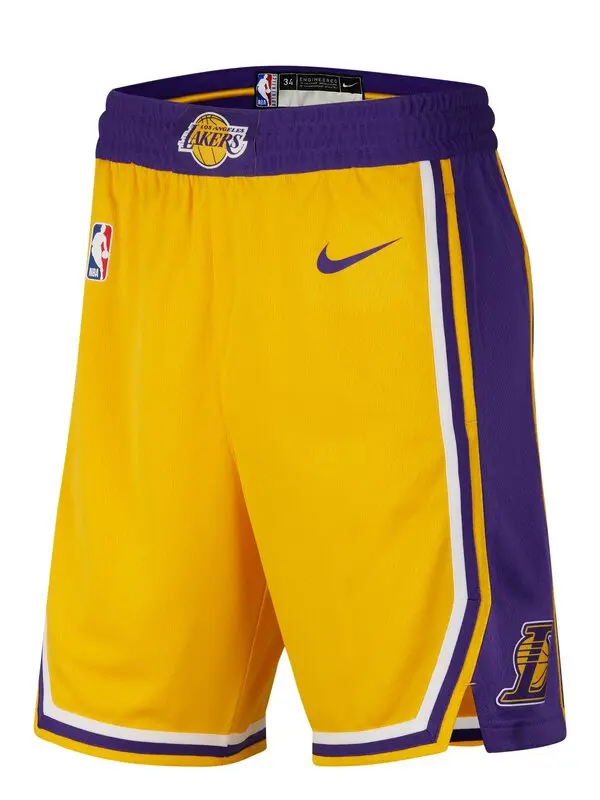 Nike Los Angeles Lakers Icon Edition Nba Swingman Shorts - Yellow