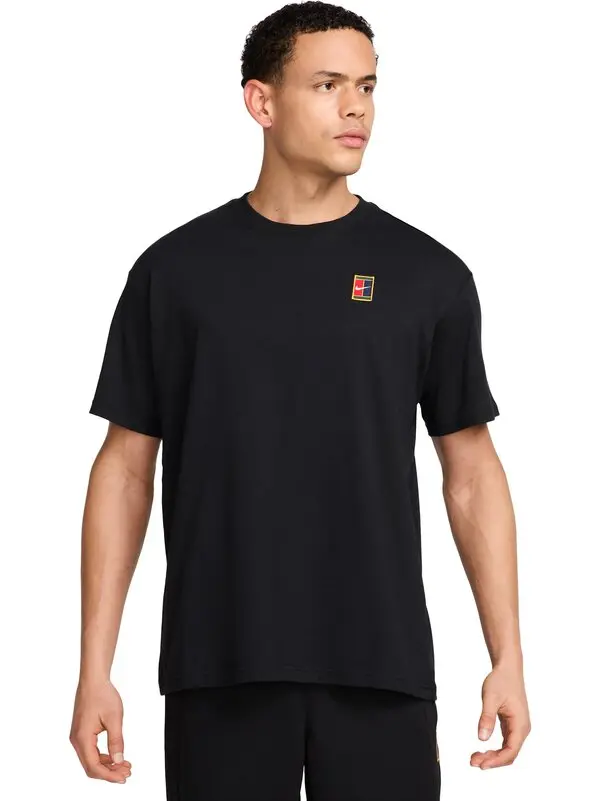 Nike Court Max90 Tennis T-shirt - Black