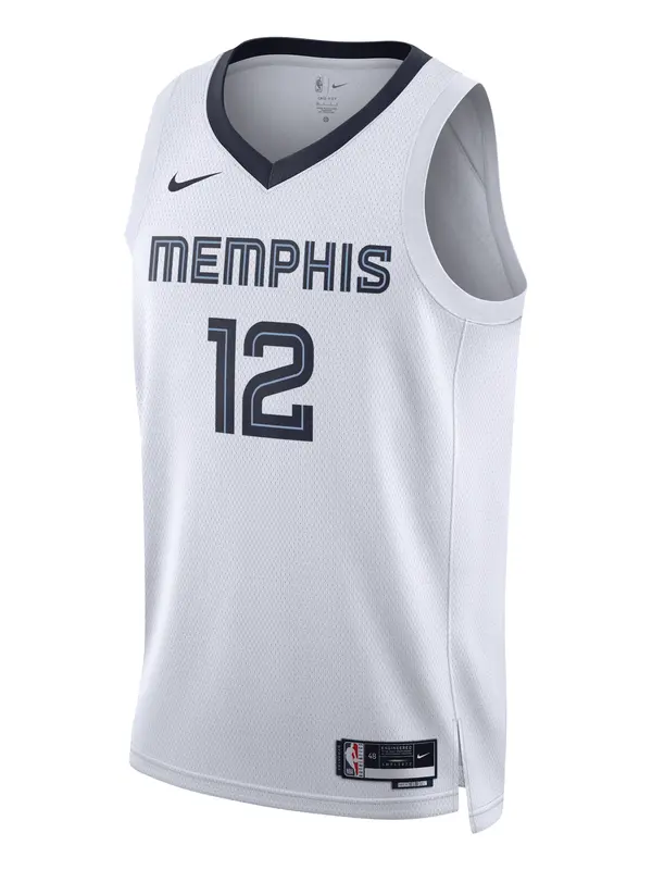 Nike Ja Morant Memphis Grizzlies 2022/23 Association Edition Dri-fit Nba Swingman Jersey - White