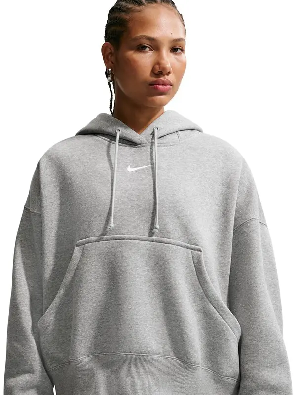 Nike Sportswear Phoenix Fleece Over-oversized Pullover Hoodie - Grey