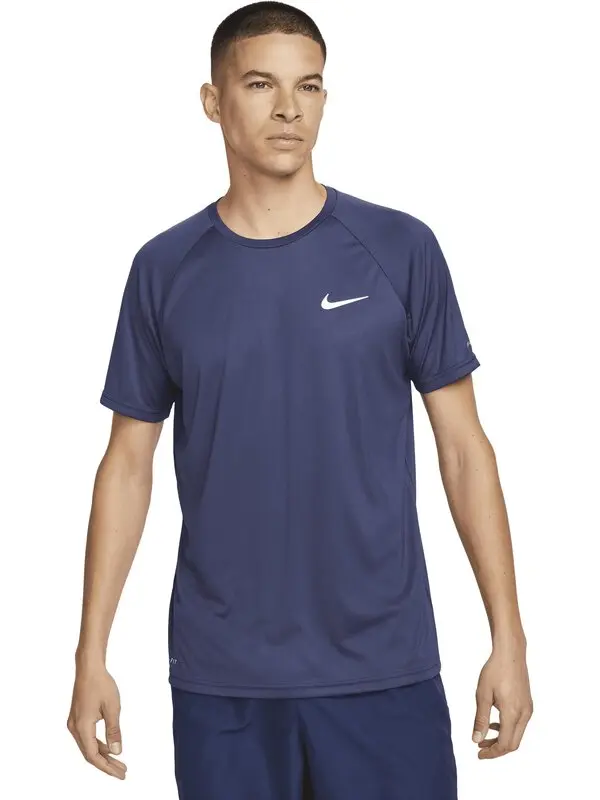Nike Essential Short-sleeve Hydroguard Swim Shirt - Blue