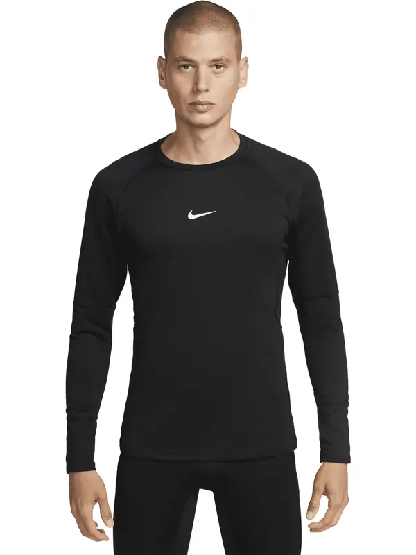 Nike Pro Warm Long-sleeve Top - Black