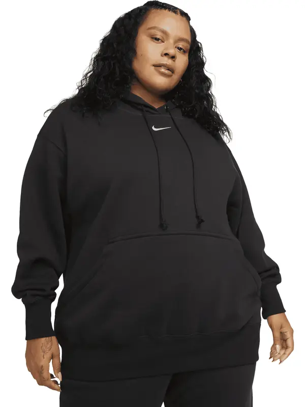 Nike Sportswear Phoenix Fleece Oversized Pullover Hoodie - Black