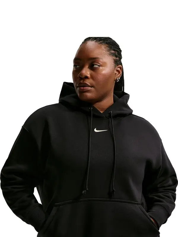 Nike Sportswear Phoenix Fleece Oversized Pullover Hoodie - Black