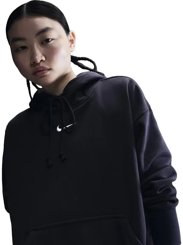 Nike Sportswear Phoenix Fleece Oversized Pullover Hoodie - Black