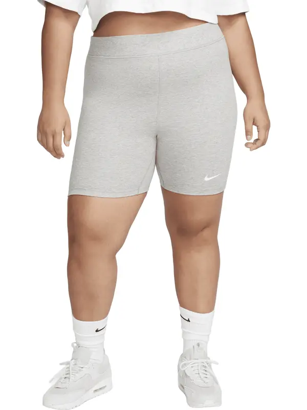 Nike Sportswear Classic High-waisted 8" Biker Shorts - Grey