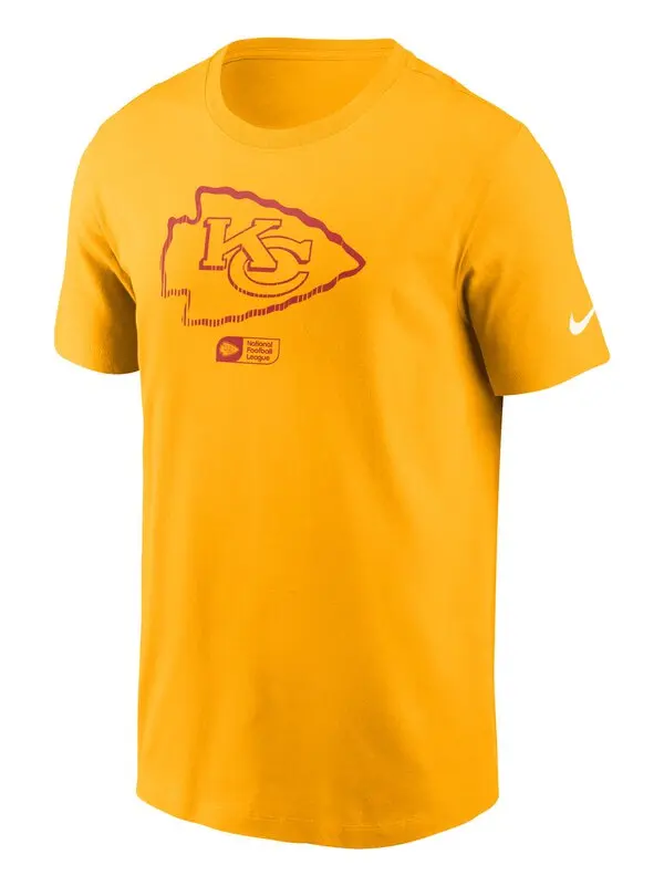 Nike Kansas City Chiefs Faded Essential Nfl T-shirt - Yellow