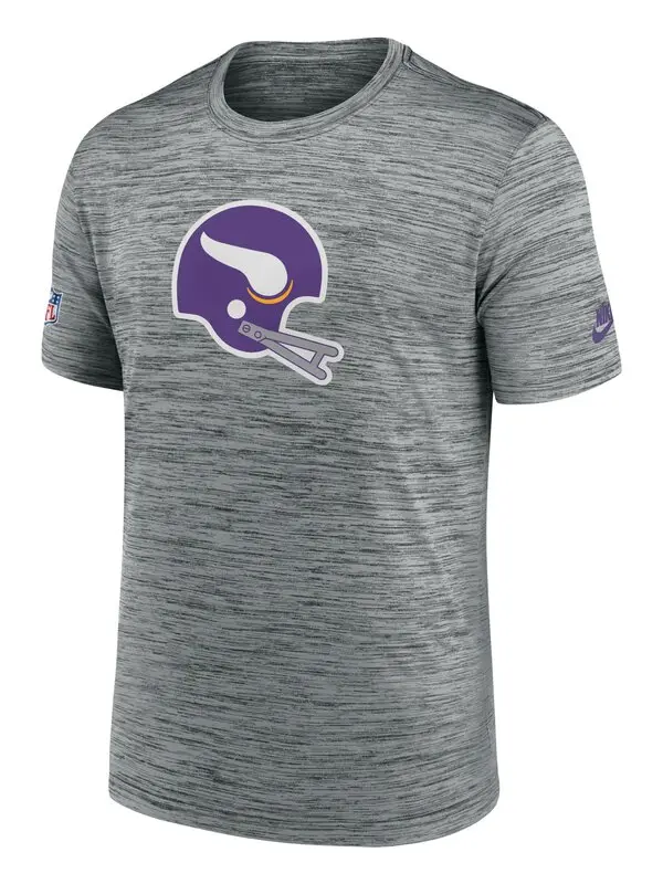 Nike Minnesota Vikings Sideline Velocity Dri-fit Nfl T-shirt - Grey
