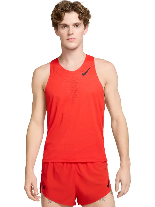 Nike Aeroswift Dri-fit Adv Running Singlet - Red