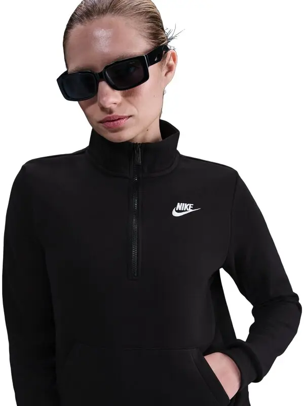 Nike Sportswear Club Fleece 1/2-zip Sweatshirt - Black