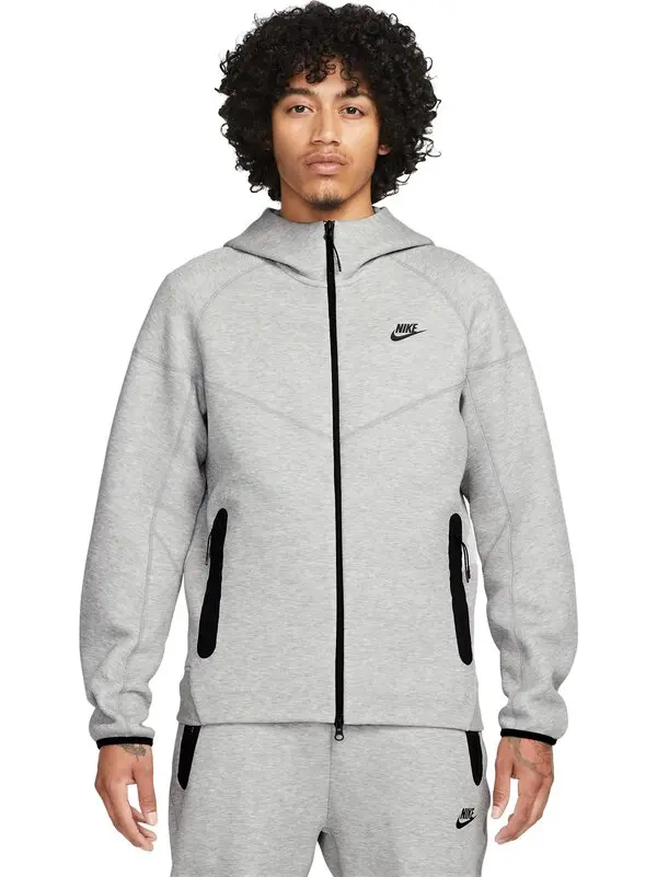 Nike Sportswear Tech Fleece Windrunner Full-zip Hoodie - Grey