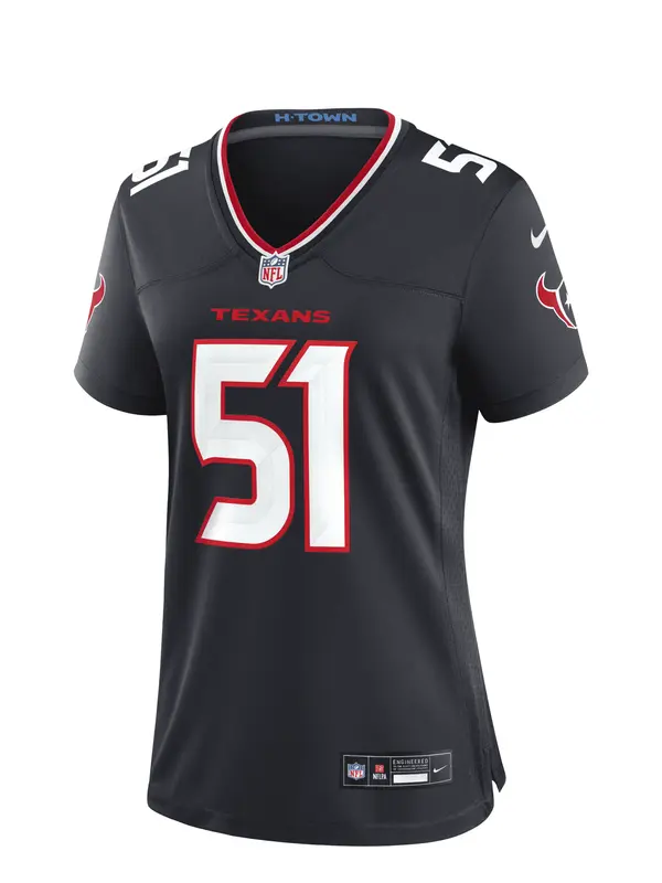 Nike Houston Texans Nfl Game Football Jersey - Blue