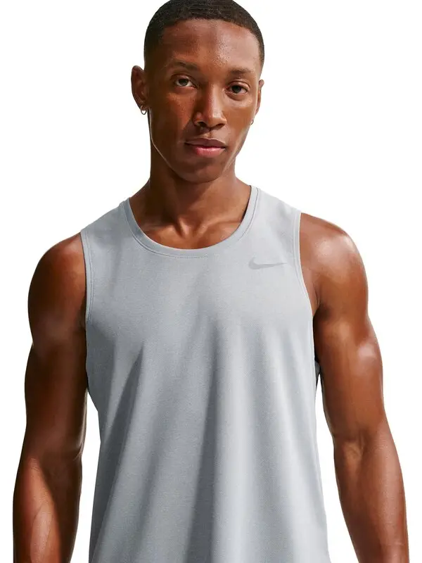Nike Miler Dri-fit Running Tank Top - Grey