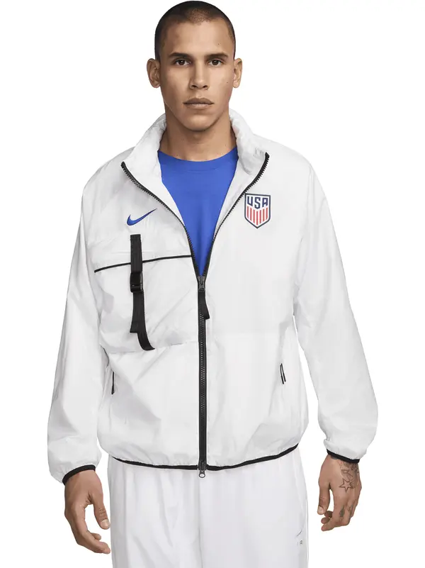 Nike Usmnt Soccer Halo Jacket - White