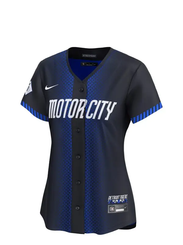 Nike Javier Bã¡ez Detroit Tigers City Connect Dri-fit Adv Mlb Limited Jersey - Blue