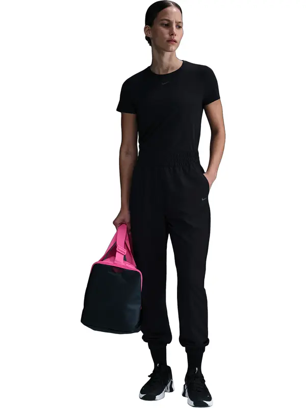 Nike One Dri-fit High-waisted 7/8 Jogger Pants - Black