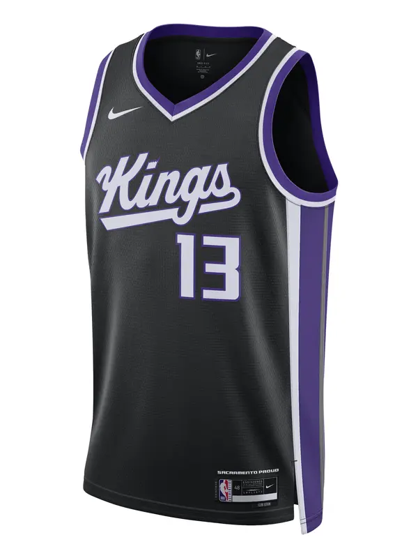 Nike Sacramento Kings Icon Edition Dri-fit Nba Swingman Jersey - Black
