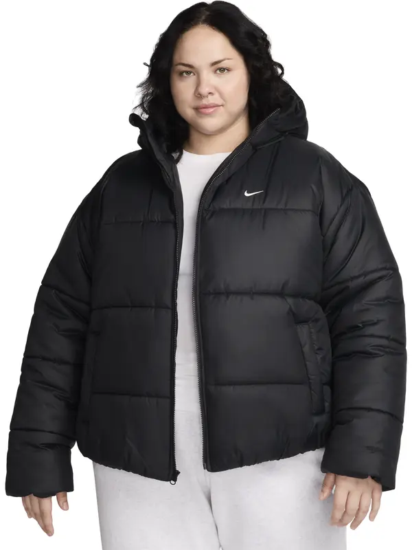 Nike Sportswear Classic Puffer Therma-fit Loose Hooded Jacket - Black