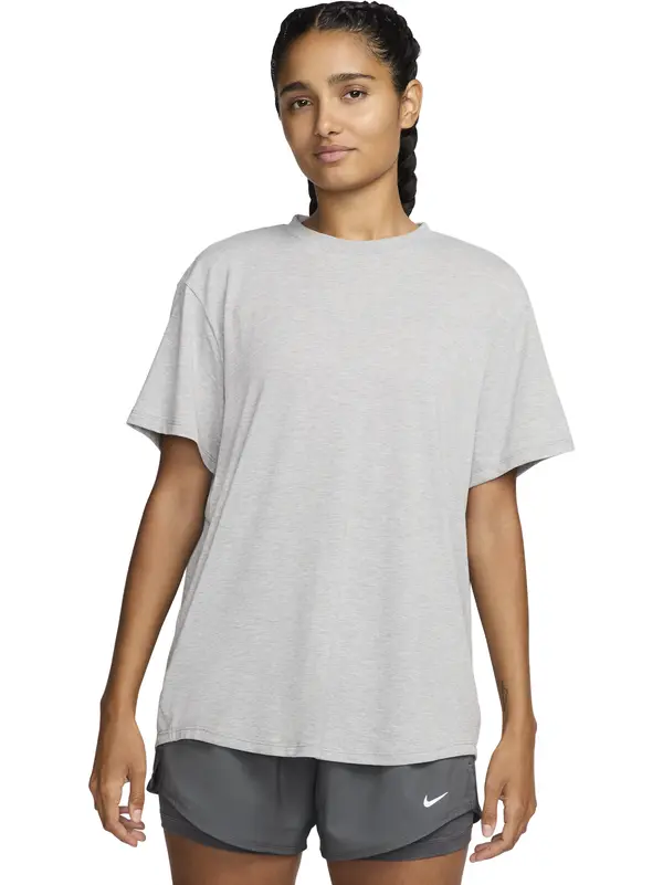 Nike One Relaxed Dri-fit Short-sleeve Top - Grey