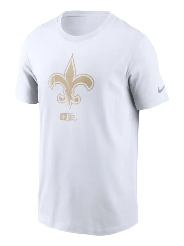 Nike New Orleans Saints Faded Essential Nfl T-shirt - White