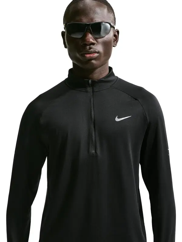 Nike Stride Dri-fit 1/4-zip Running Top - Black